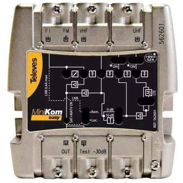 Amplifier TELEVES minikom matv+fi 4e/1s easyf (Refurbished B ...